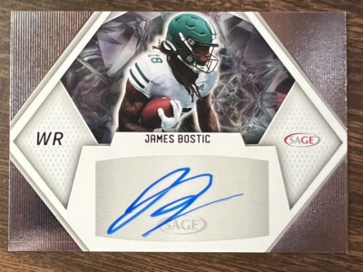 2023 SAGE SILVER James Bostic Rookie Auto #A-JB4 Ohio | eBay