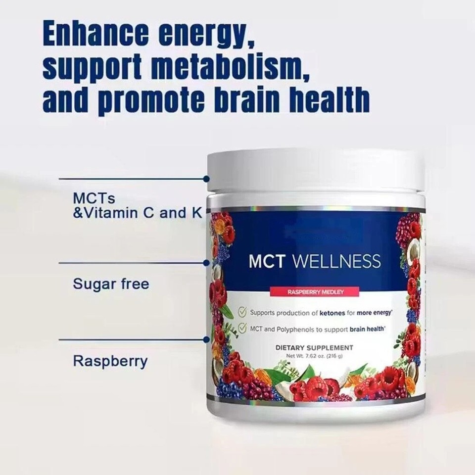 Gundry MD MCT Wellness Powder, Supports Energy & Brain, Raspberry ...