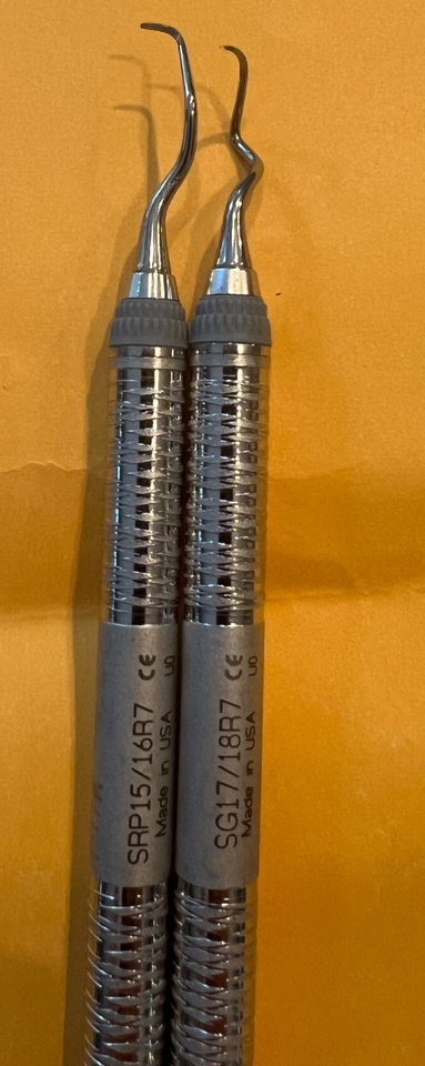 2 Gracey Hu-Friedy Instruments SRO15/16R7 & SG17/18R7 Periodontal ...