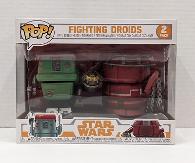 Funko Pop! Star Wars Fighting Droids 2 Pack Bobblehead Vinyl Figures ...