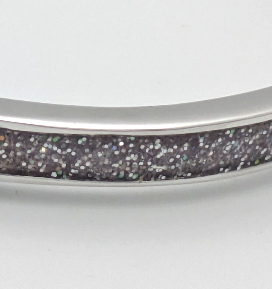 Kate Spade New York Hinged Spade Bangle Bracelet in Sparkly Silver ...