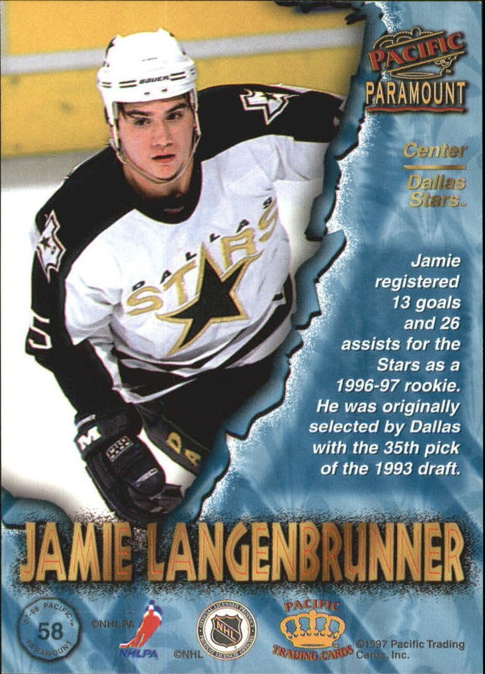 1997-98 (STARS) Paramount Copper #58 Jamie Langenbrunner | eBay