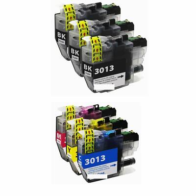 6 LC3013 LC-3013 Ink Cartridge for Brother MFC-J491DW MFC-J497DW J690DW ...