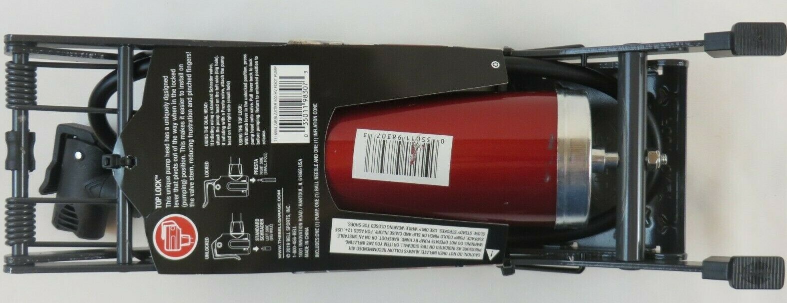 Bell Airblaster 500 Foot Pump With Gauge D3 for sale online | eBay