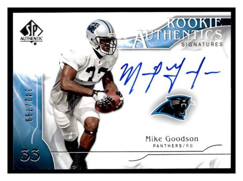 2009 SP Authentic #342 Mike Goodson #/799 AUTOGRAPH | eBay
