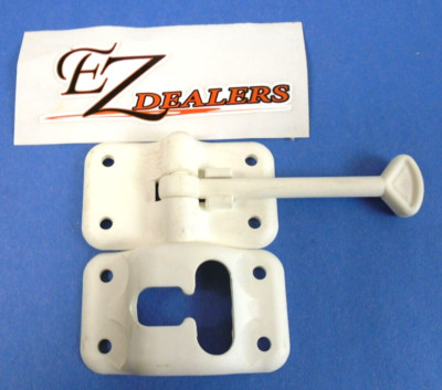 Travel Trailer 3-1/2" White Plastic T-Slot Door Hook Holder Latch | eBay