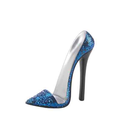 Sparkle Blue Stiletto Heel Shoe Cell Phone Holder Desktop | eBay