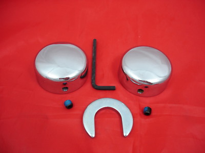 COVER SET SWINGARM PIVOT BOLT REAR FORK HARLEY SOFTAIL MODELS CHROME ...