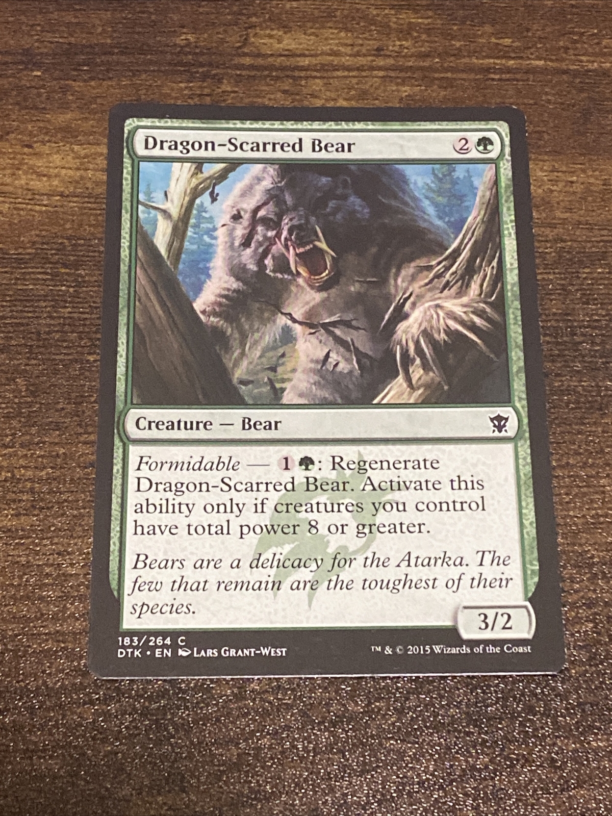 Dragon-Scarred Bear Dragons of Tarkir 183/264 MTG Magic The Gathering ...