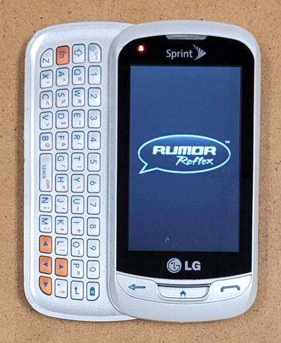 LG Rumor Reflex LN272 - White ( Sprint ) Cellular Slider Phone - Very ...