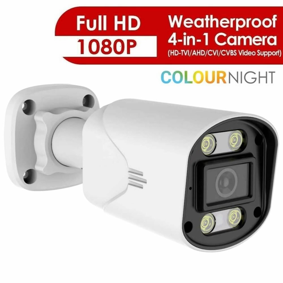 CCTV System 4 Channel DVR Colour HD Camera Home Outdoor Kit 4CH ...