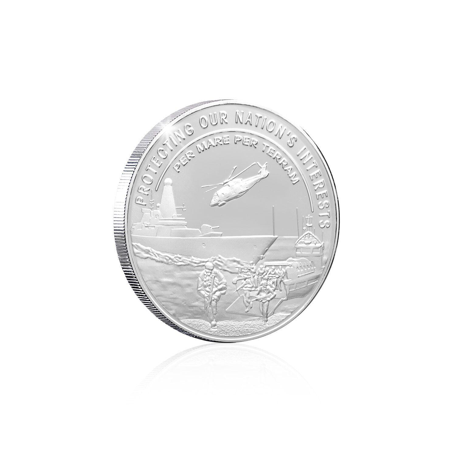 Collectable Royal Navy Gift Commemorative Silver Spoof Challenge Coin ...