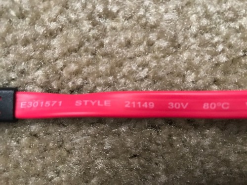 Genuine SATA AsLink LinkTek Cable, 7 pin to 7 pin E301571 Female to ...