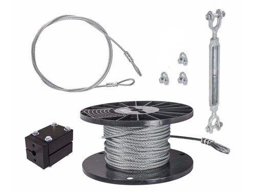 New Ziplinegear Do It Yourself 3/8" Gauge Cable Kit 500' Length | eBay