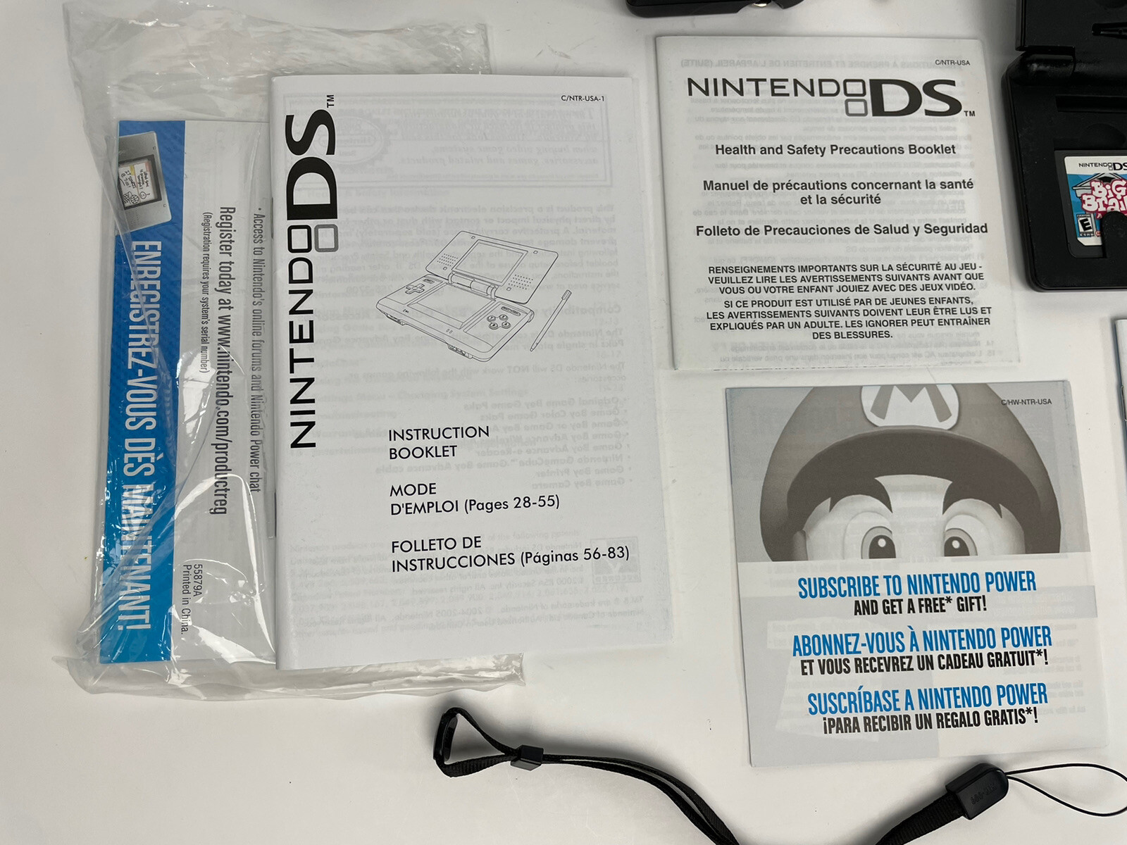 DS - Nintendo DS Gray Silver Platinum Handheld Original Console ...