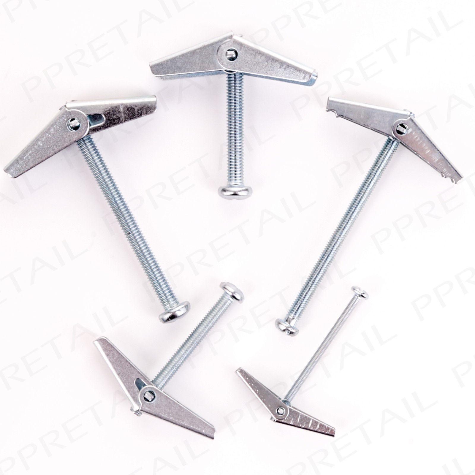 PLASTERBOARD HOLLOW CAVITY WALL FIXINGS With Screws Large Small Zinc ...