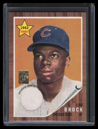 2001 Topps Originals Relics 7 Lou Brock Jersey | eBay