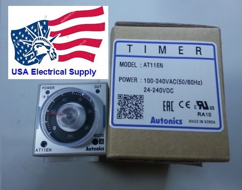 AT11EN Autonics Multifuntion Analog Timer 100-240-24/240V W/Socket Base 11pin | eBay