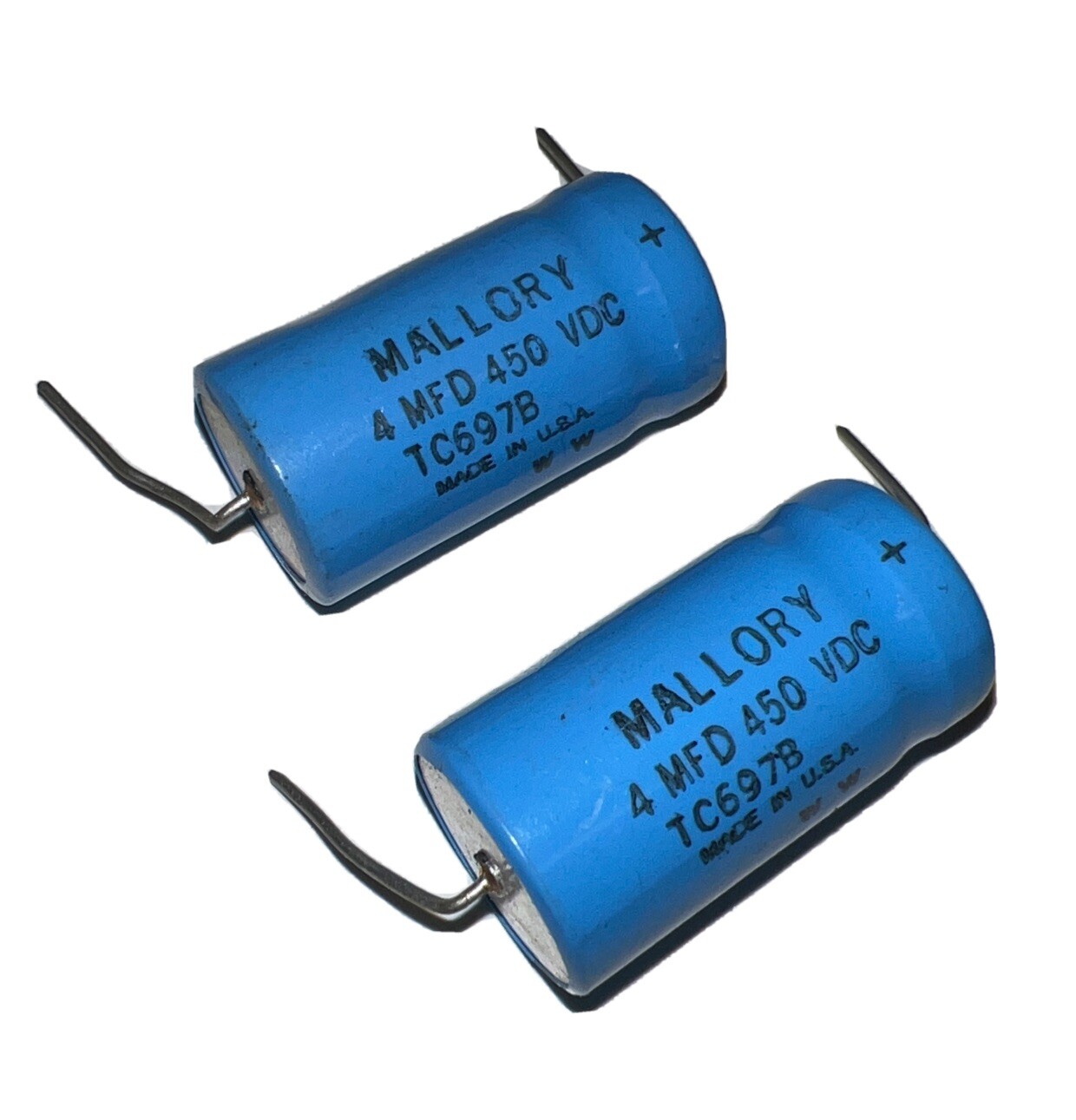 Mallory Capacitor – 4 MFD 450VDC TC6978 New Quantity Of (2) | eBay
