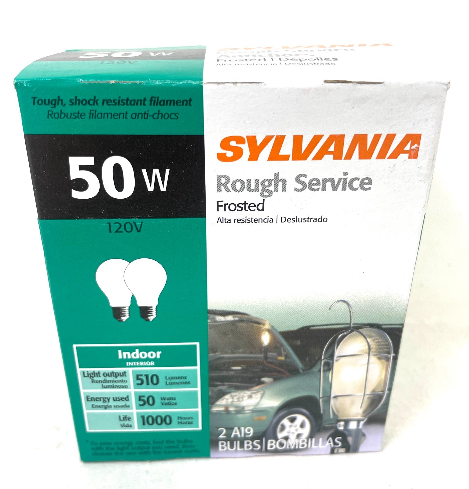 OSRAM SYLVANIA 14070 Incandescent Lamp 50 W 120 V A19 Medium Aluminum ...