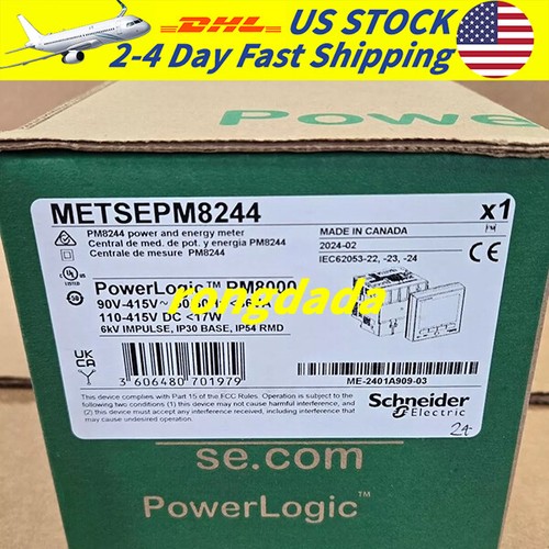METSEPM8244 PowerLogic Power and Energy Meter New Sealed Schneider Free ...
