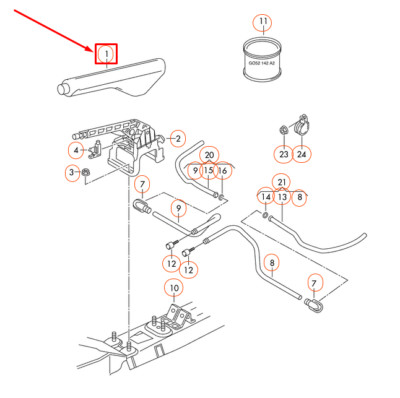 NEW VOLKSWAGEN TOURAN 1T HAND BRAKE LEVER HANDLE WITH BOOT ...