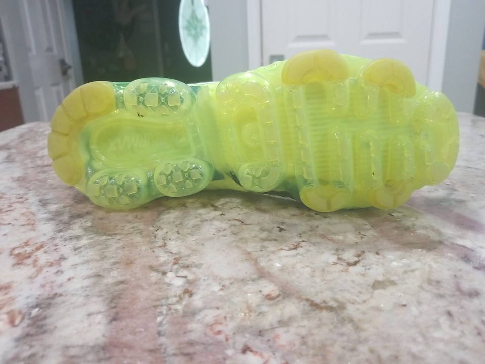 Nike Air Vapormax Flyknit 2 Neon Volt Green Yellow Black sz 7 1 shoe ...