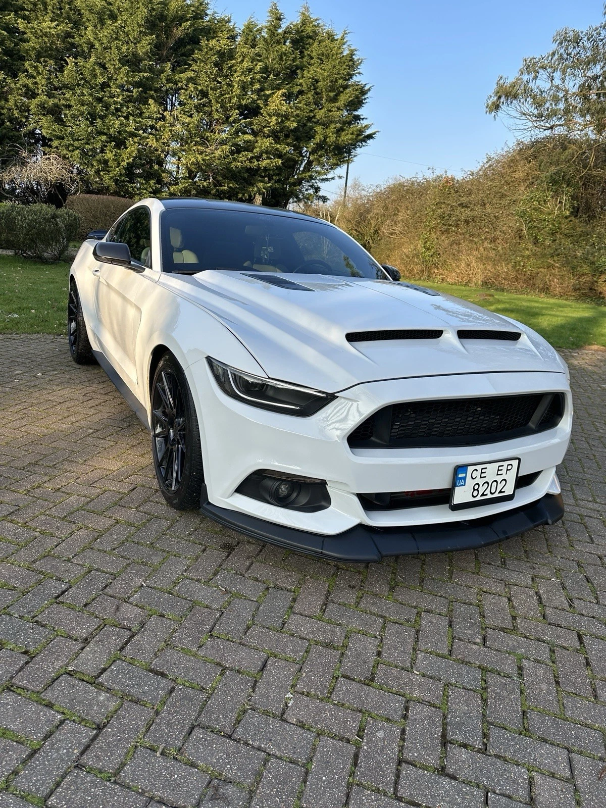 2015 White Ford Mustang 2.3 Eco Boost - UK American Cars
