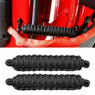 New Practical Car Door Bandage Rope 2pcs/Kit Adjustable Black Cloth ...