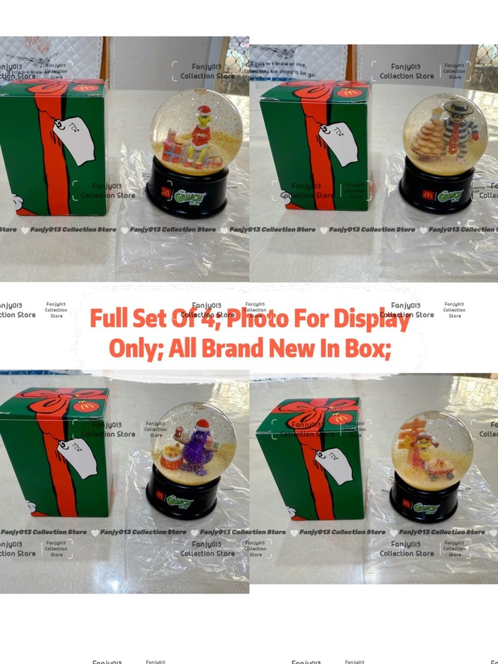 McDonalds 2025 AU Christmas X Dr.Seuss Grinch Meal Collectable Snow ...