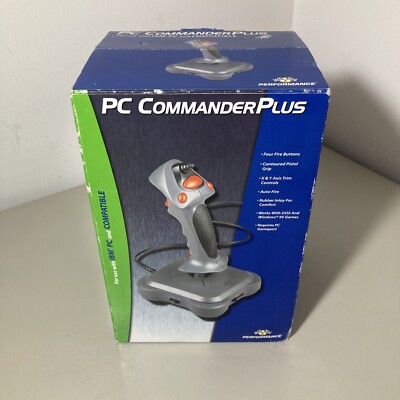 Vintage PC Commander Plus PC Air Flight Joy Stick Controller SV-207A ...