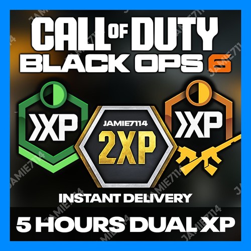 [5 Hours] Call of Duty Black Ops 6 🔥DUAL XP 2XP WEAPON + RANK🔥BO6 ...