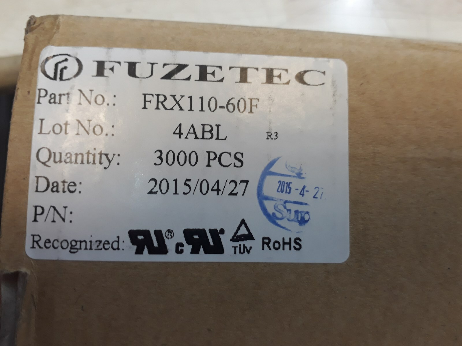 Lot x 3000 FRX 110-60F Radial Leaded PTC Resettable Fuse | eBay