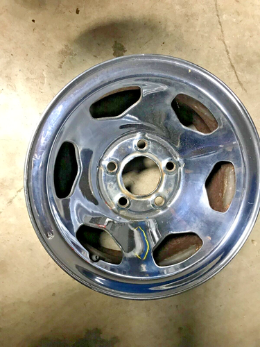 One 15" 1990 454 SS Chrome Wheel fits 350 Chevy GMC Silverado OBS Sport ...