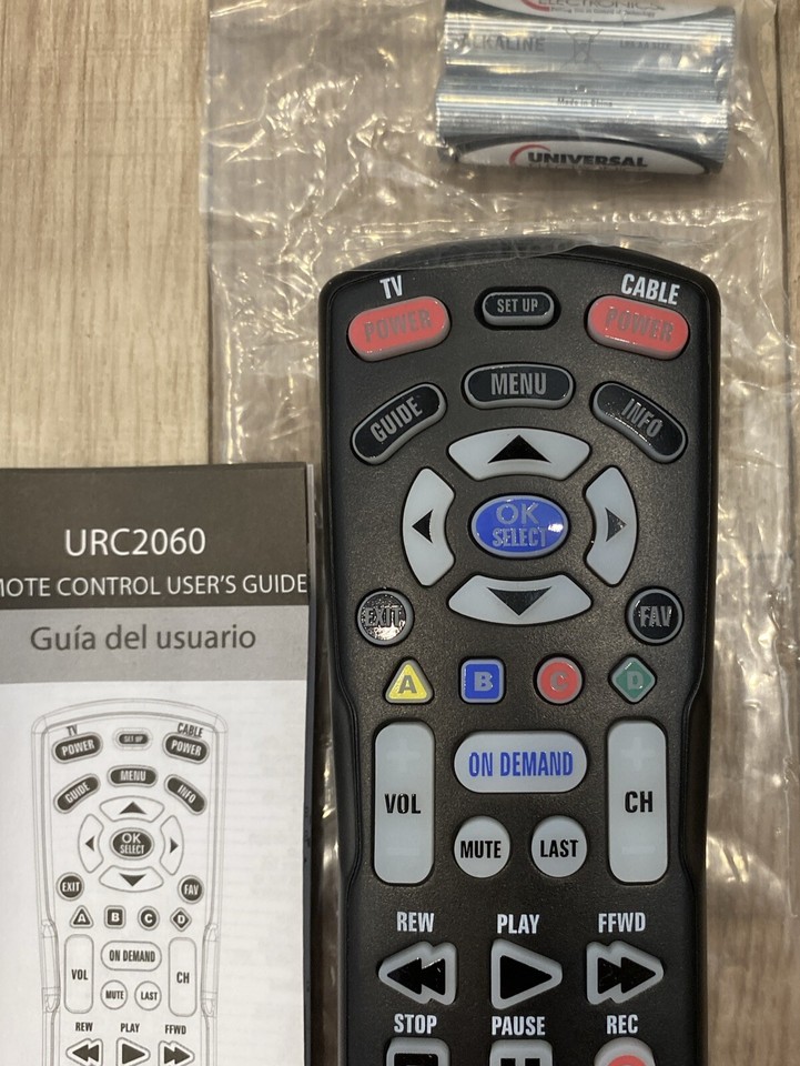 Spectrum Charter Cable Universal Remote Control URC2060 Large Button ...