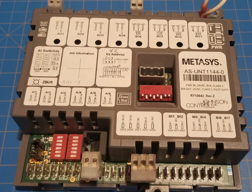 Johnson Controls Metasys AS-UNT1144-0 Unitary Controller UNT 1144-0 ...