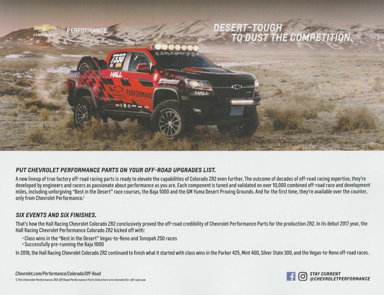 2018 Chad Hall "Hall Racing" Chevy Colorado ZR2 SEMA Show SCORE Hero ...