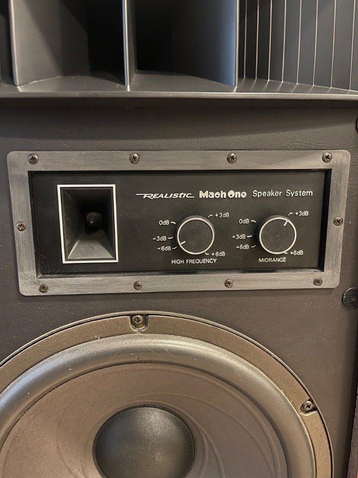Vintage Realistic Mach One 3 Way Speaker System Tested and Working | eBay