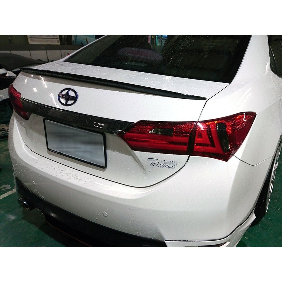 Glossy Black For Toyota Corolla Altis 11th 11.5th P Style Trunk Spoiler ...