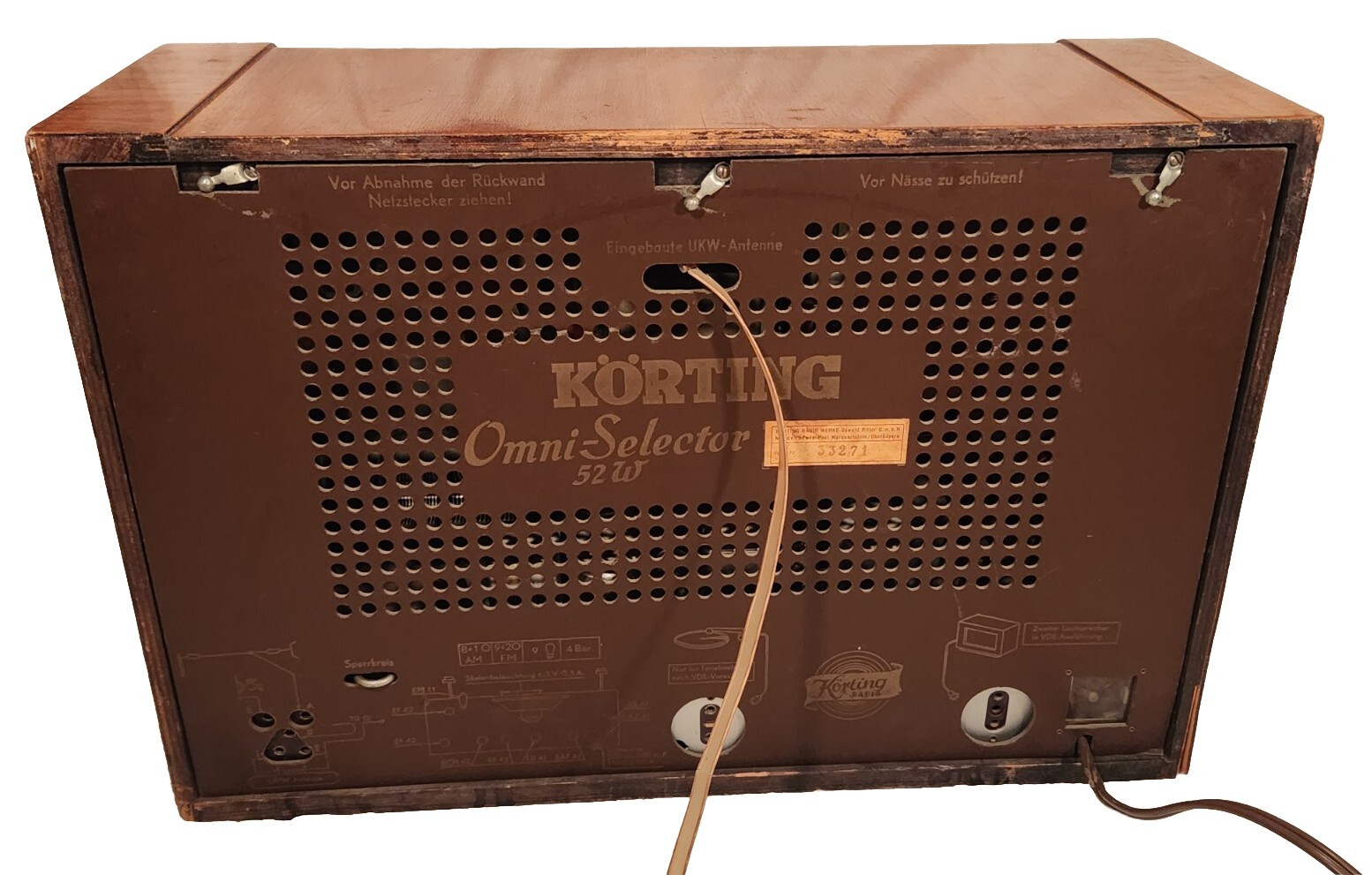 Rare Vintage 1951 Korting Omni Selector 52W German Shortwave Tube Radio ...