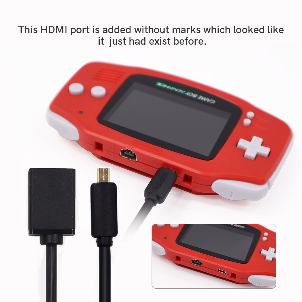 Nintendo Gameboy Advance GBA 32 Pin HDMI TV Out HDTV Converter PCB Mod ...