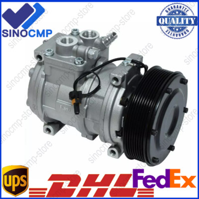 10PA17C 8PK 12V AC Compressor 447100-2381 447200-5964 For John Deere ...