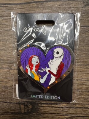 Disney 2025 WDI Valentine's Day Heart NBC Jack and Sally LE 300 Pin A8 ...