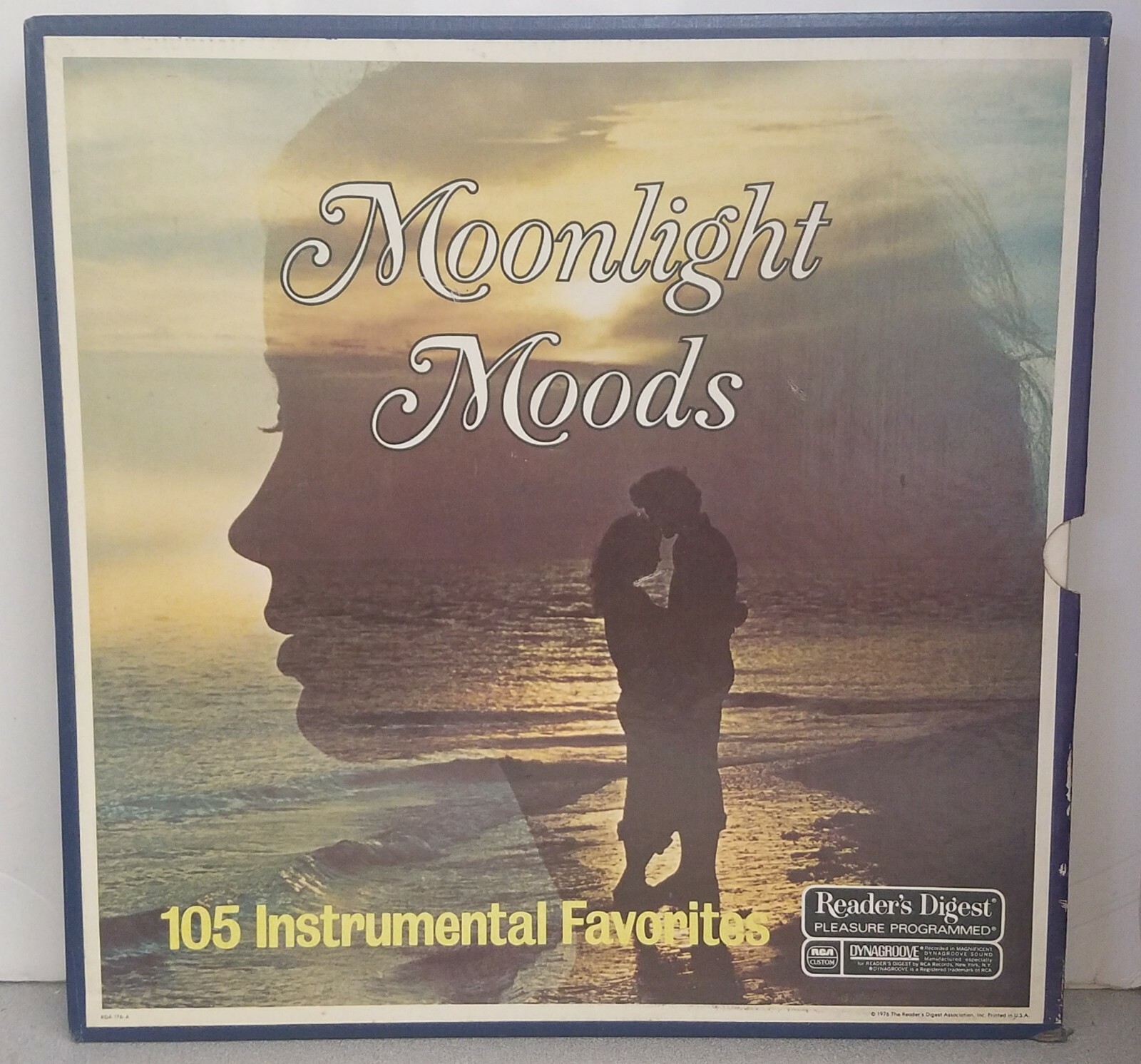 Moonlight Moods 1976 Vintage Readers Digest Box Set Vinyl LPs 105 Songs ...