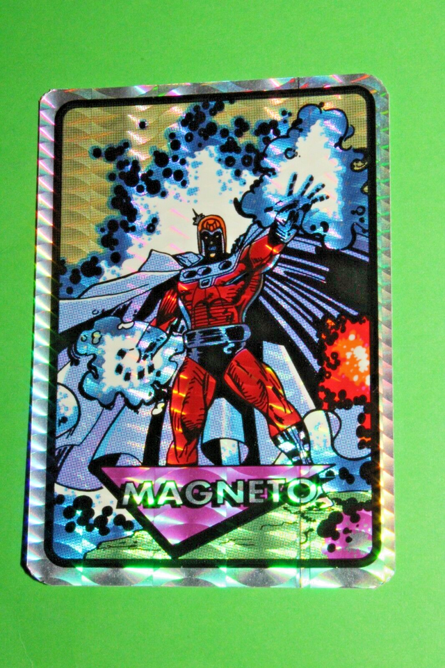 magneto 1993 Marvel Universe IV 4 Vending Machine PRISM Sticker #113 x ...