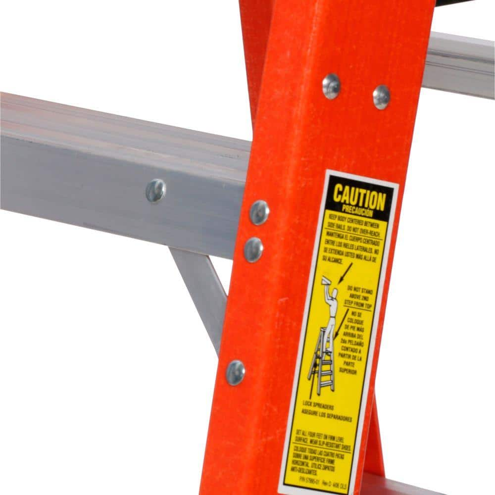 Werner 4ft Fiberglass Type 1a 300 Lbs Step Ladder Fiberglass Werner