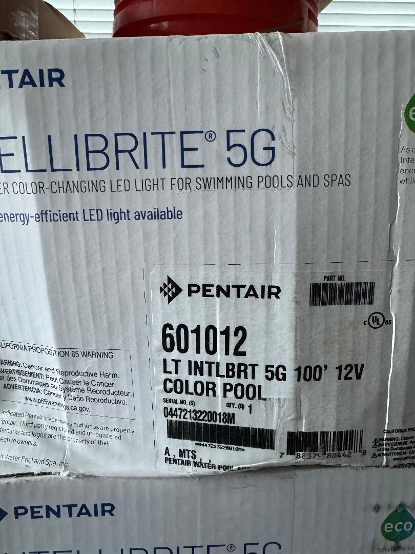 Pentair 601012 IntelliBrite 5g Color Underwater LED Pool Light 12 Volt ...