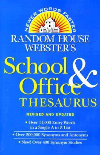 Random House Websters School and Office Thesaurus Revised and Updated ...