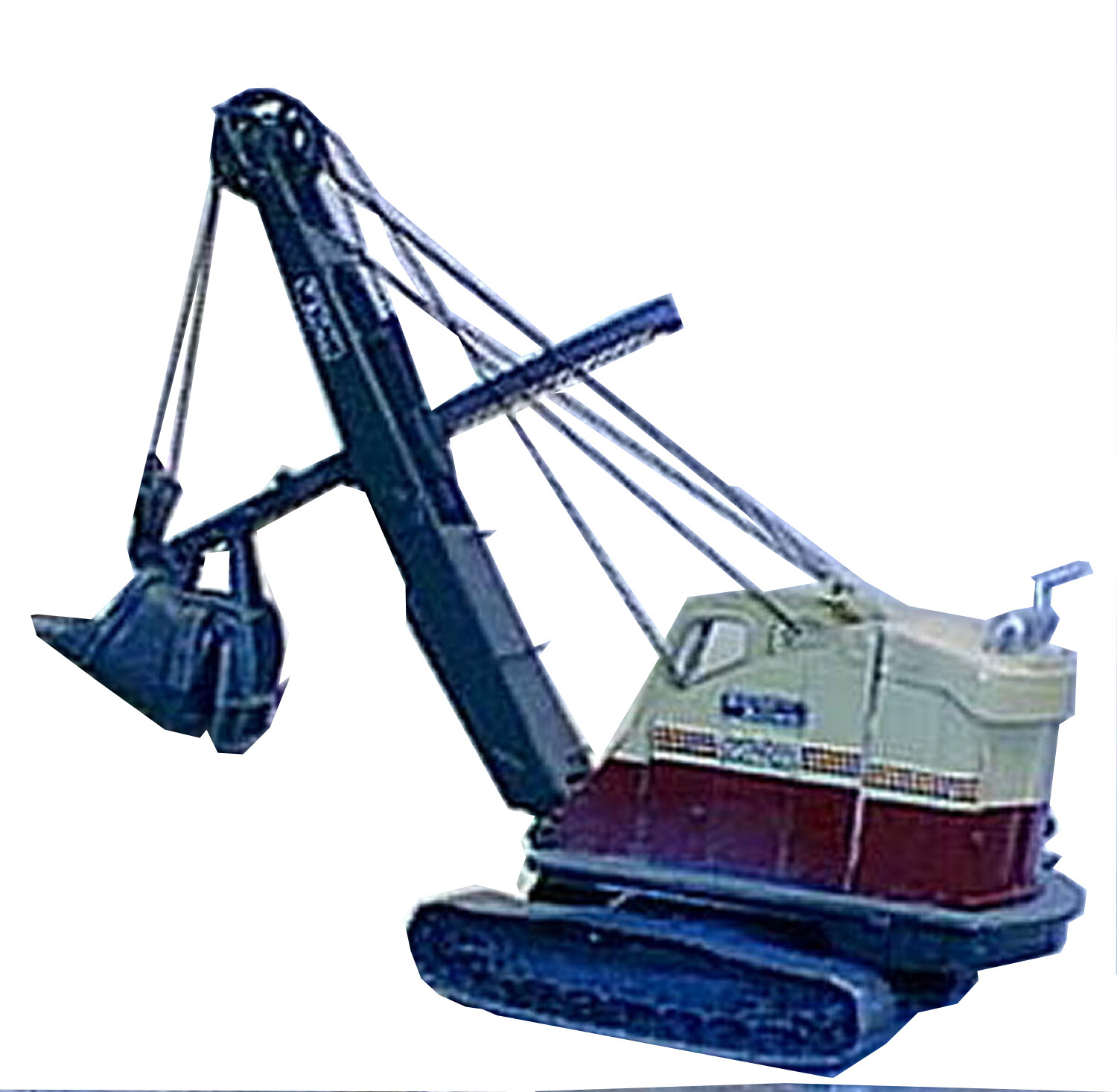 Ruston Bucyrus 22RB Face Shovel 1950 RW2a UNPAINTED OO Scale Langley ...