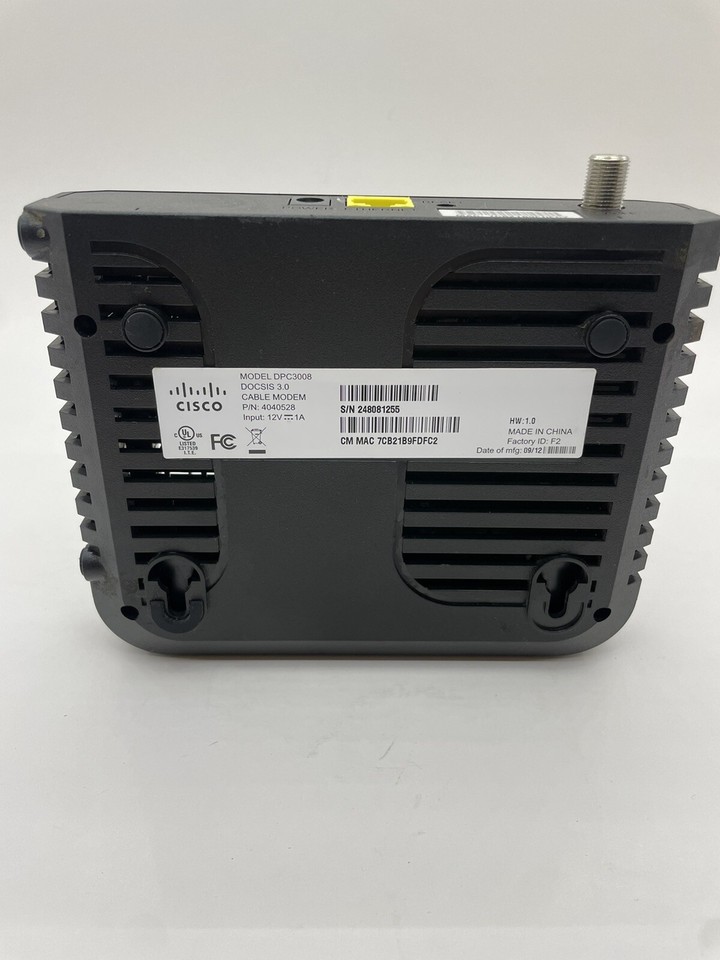 Cisco Cable Modem DPC3008 - NO CABLE | eBay